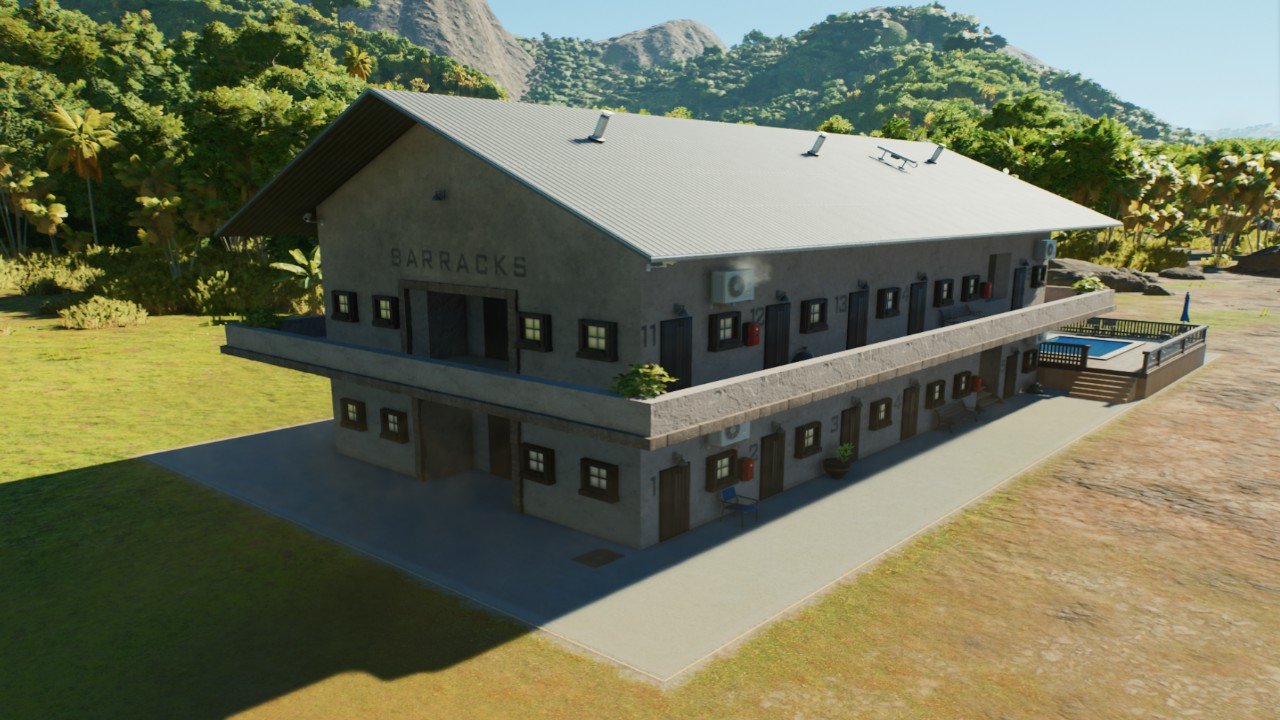 Staff Barracks - Workshop - Jurassic World Evolution 3