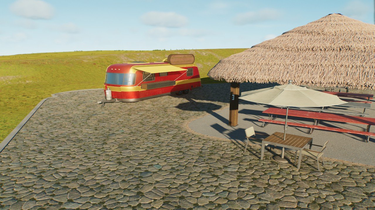 food truck with seating area (inspired by leaf productions) - Workshop ...