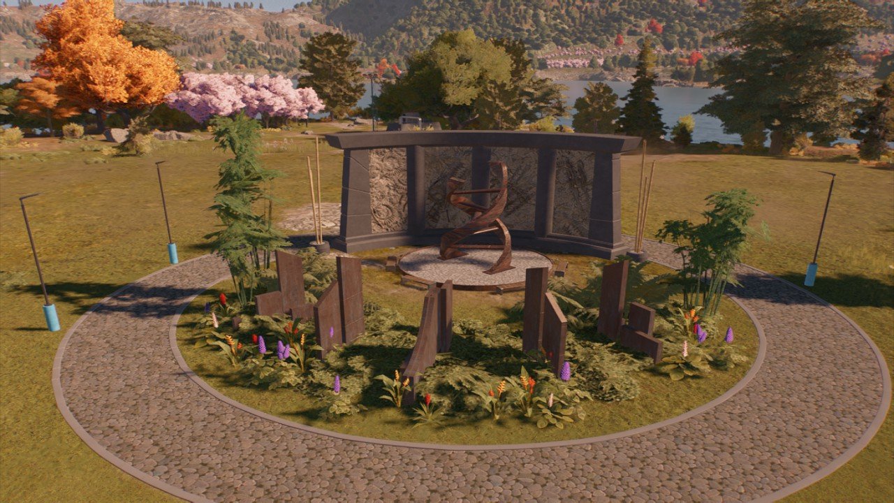 DNA Statue roundabout - Workshop - Jurassic World Evolution 3