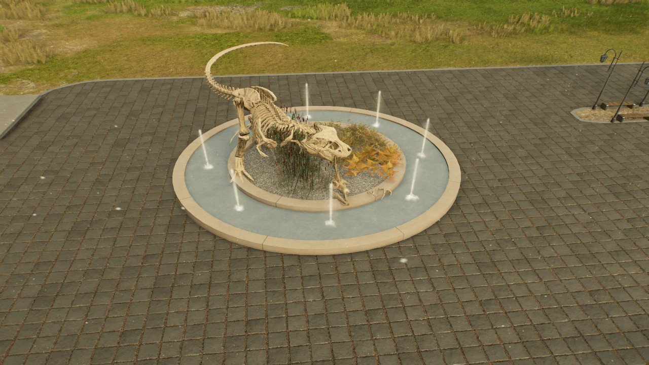 Rex and spino fountain - Workshop - Jurassic World Evolution 3