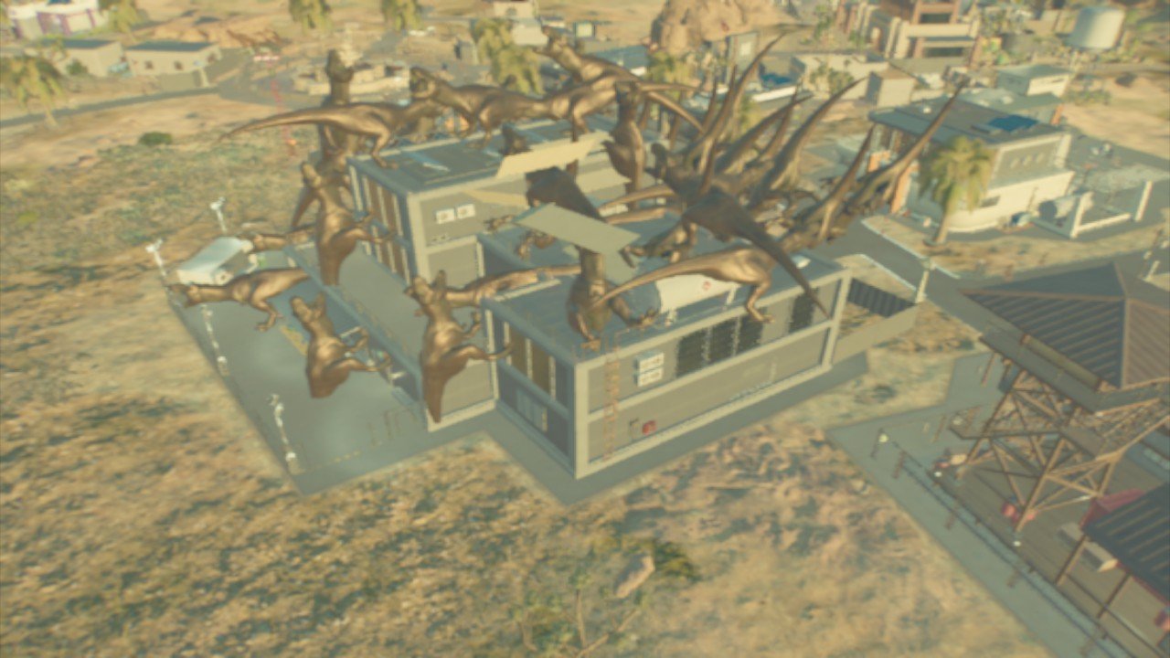 T. Rex Covered Science Center - Workshop - Jurassic World Evolution 3