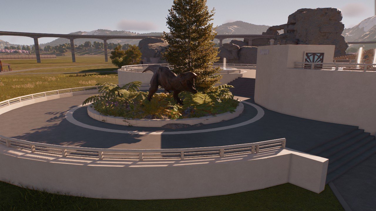 T Rex statute in the forest - 创意工坊 - 《侏罗纪世界：进化 3》