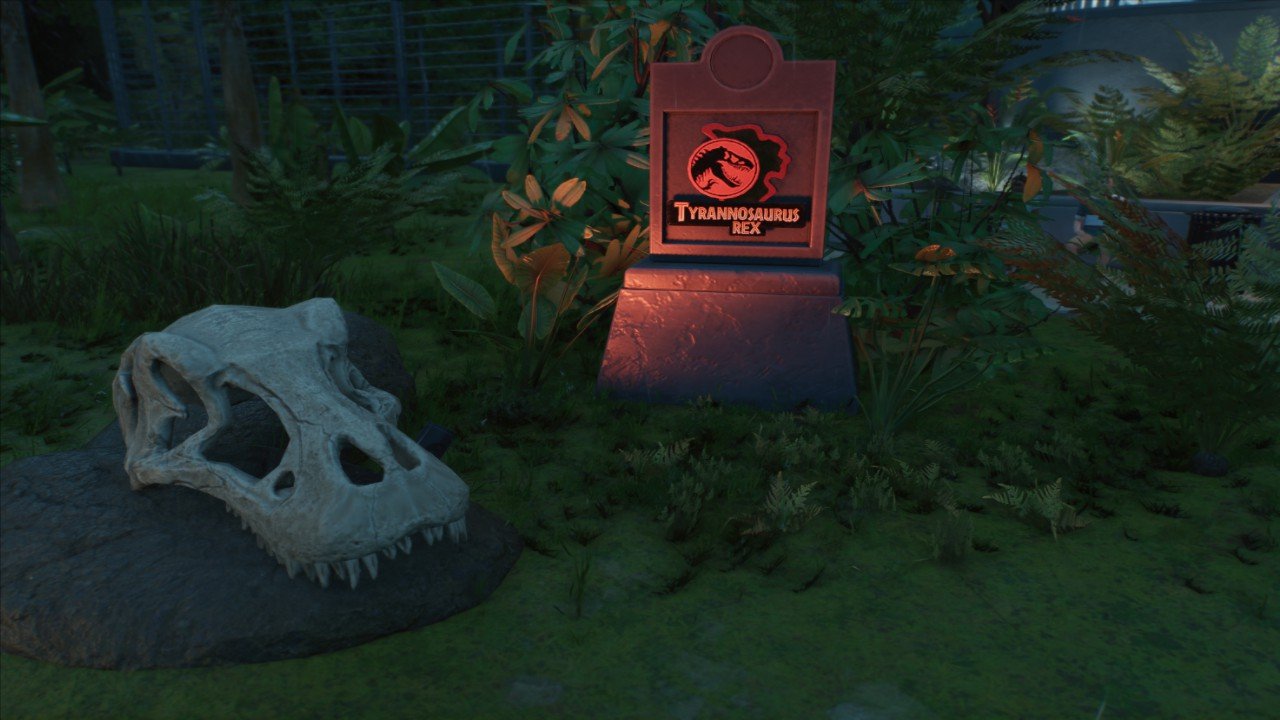 Tyrannosaurus Rex Sign - Workshop - Jurassic World Evolution 3