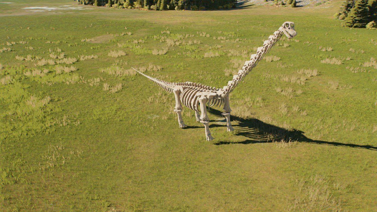 Large sauropod skeleton - Workshop - Jurassic World Evolution 3