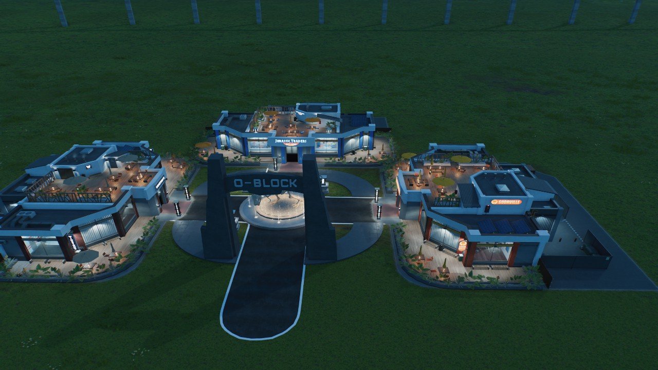 O-Block Dinning area - Workshop - Jurassic World Evolution 3