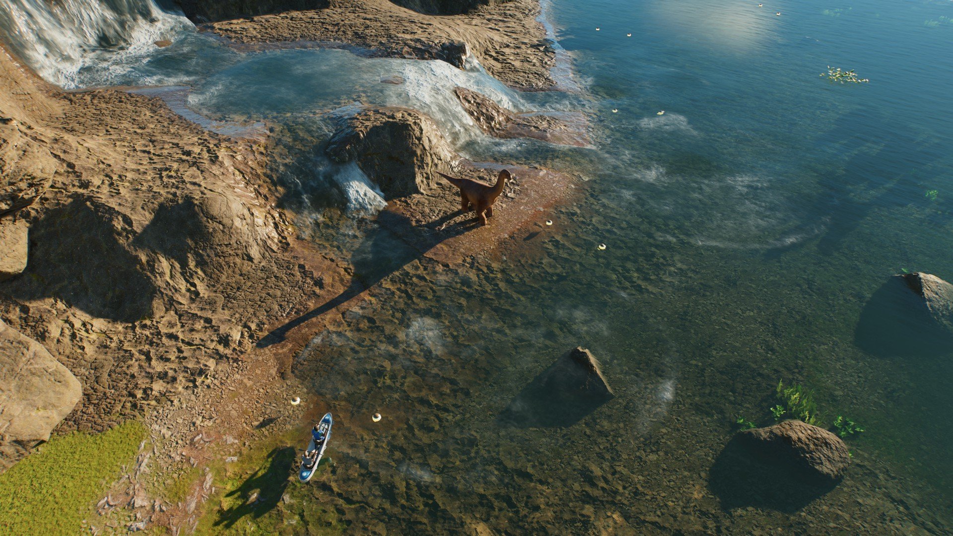 Waterfall river cruise - Jurassic World Evolution 3 creation - Frontier ...