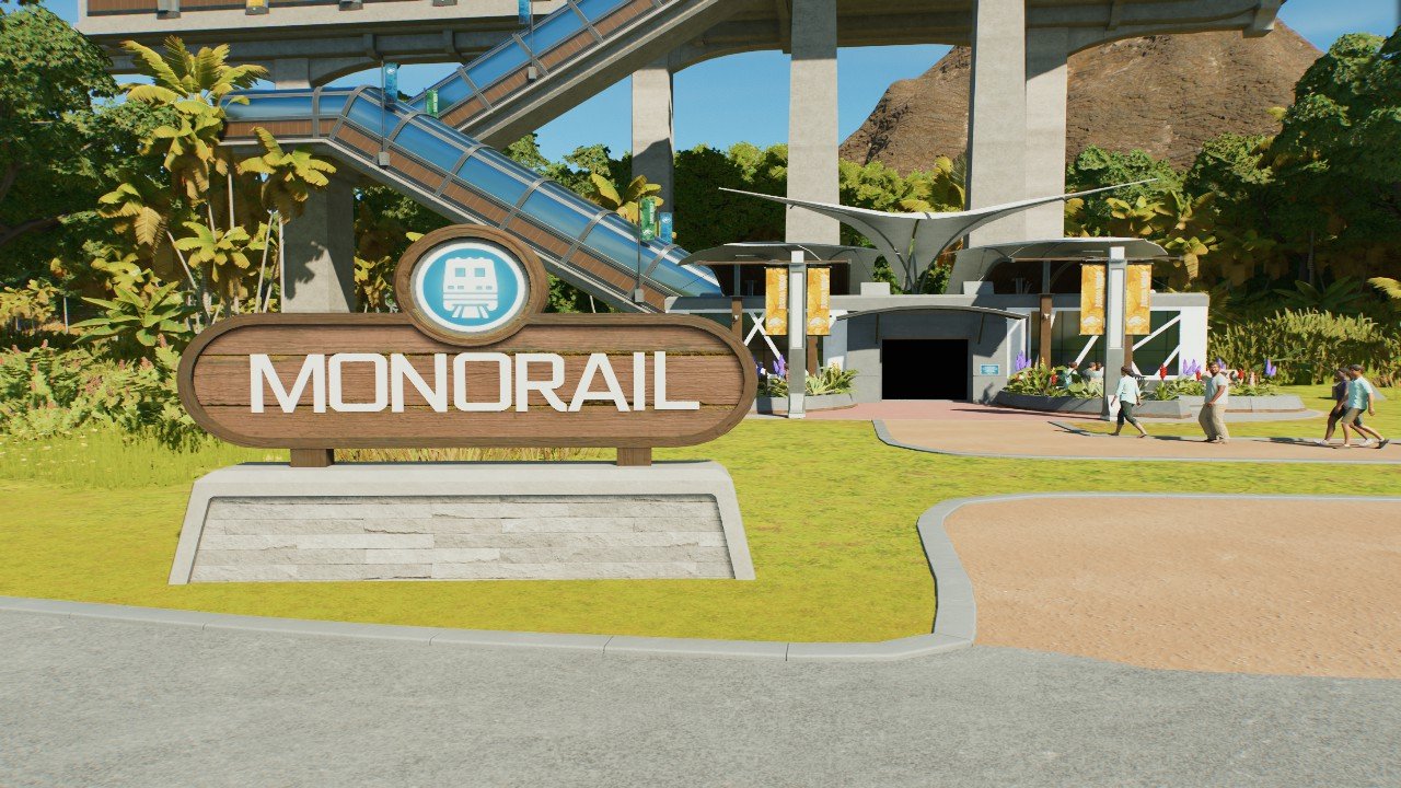 Monorail Sign - Workshop - Jurassic World Evolution 3
