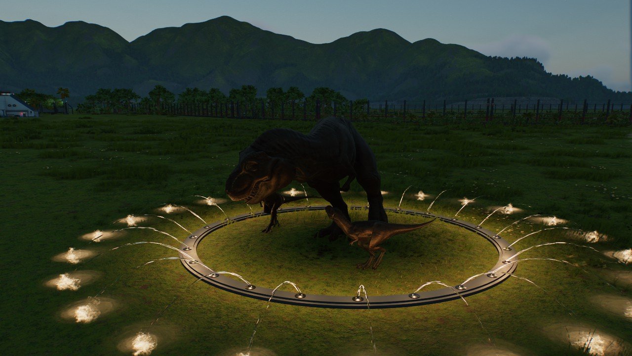 T rex family fountain - Workshop - Jurassic World Evolution 3