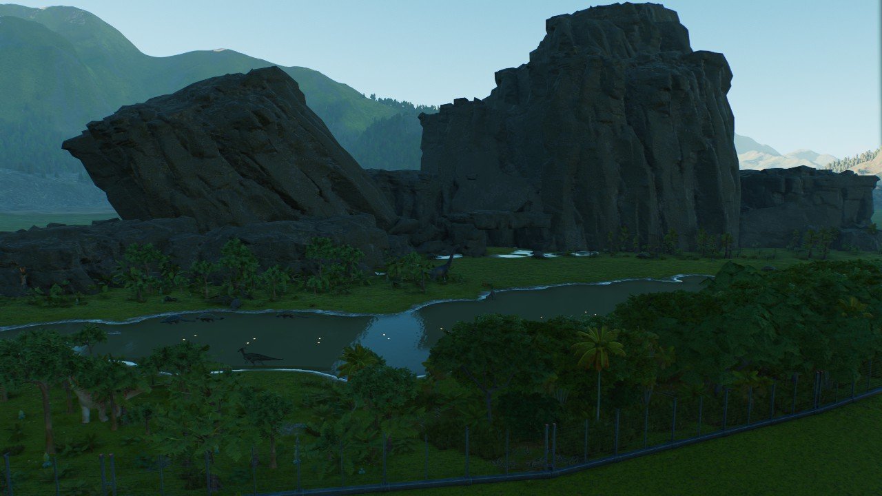 Natural Rock Enclosure Back - Workshop - Jurassic World Evolution 3