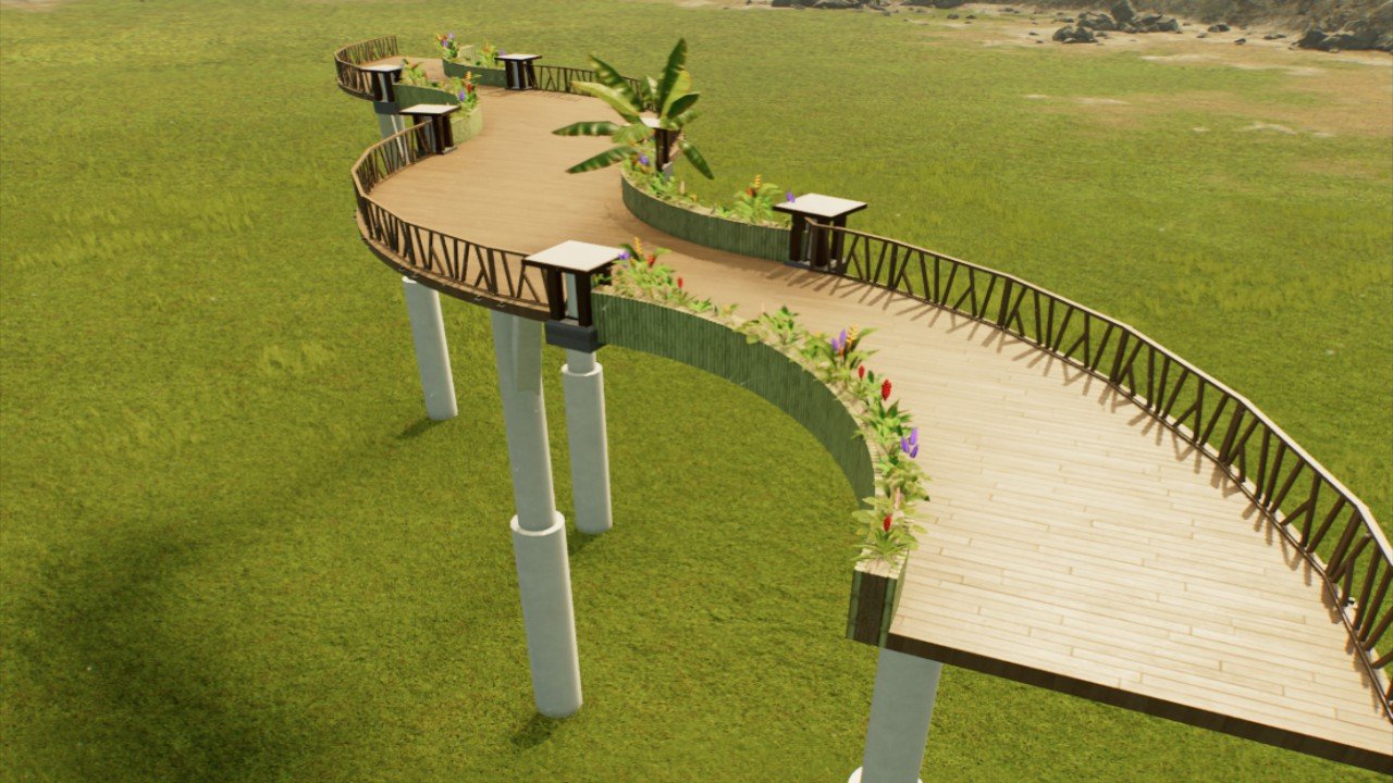 Simple elevated walkway (P1) - Workshop - Jurassic World Evolution 3
