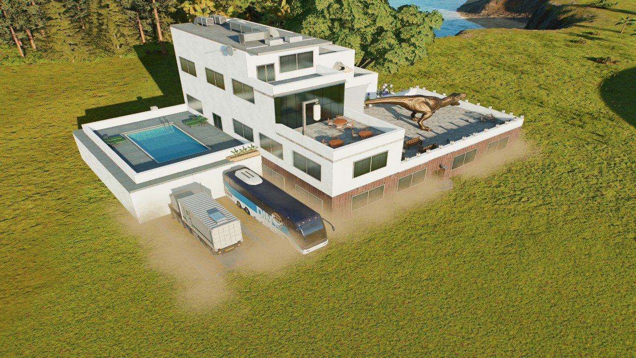 Dino hotel + pool - 创意工坊 - 《侏罗纪世界：进化 3》