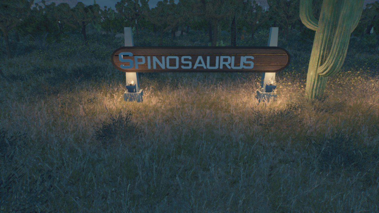 spinosaurus sign - Workshop - Jurassic World Evolution 3