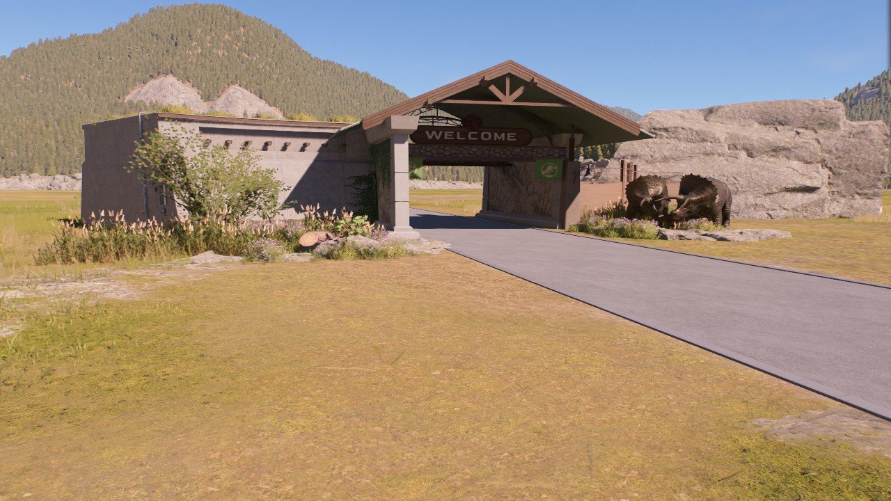 Welcome/entrance gate - Workshop - Jurassic World Evolution 3