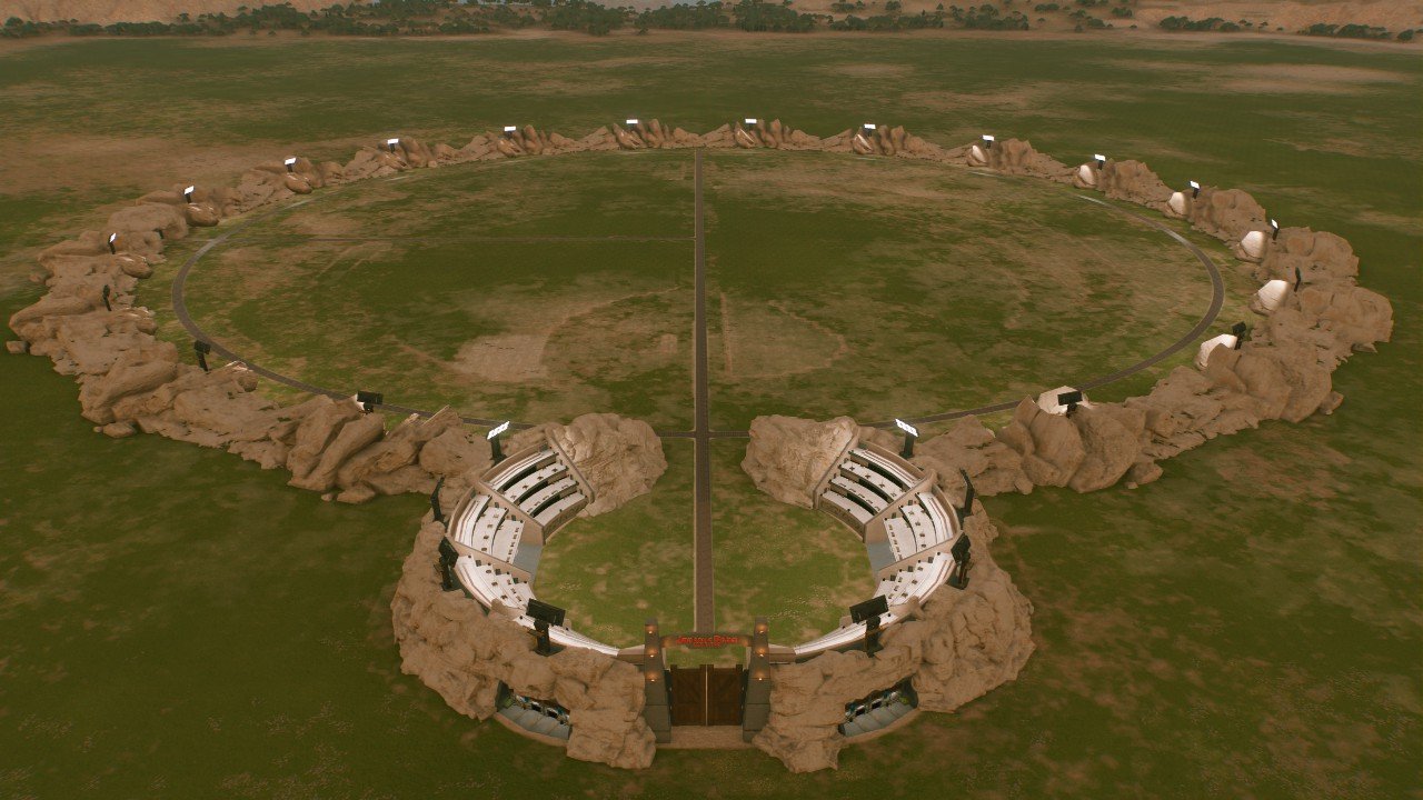 Amphitheatre with perfect circle enclosure and light - Workshop ...