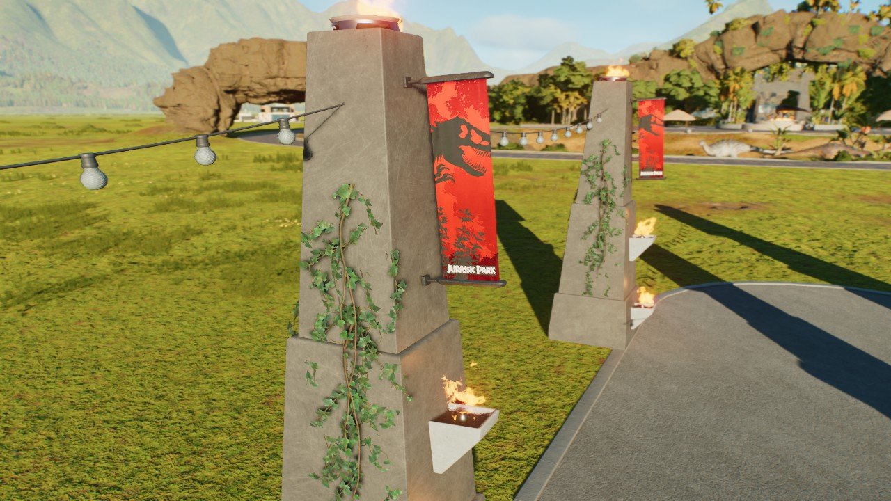 Torch JP walkway columns - Workshop - Jurassic World Evolution 3