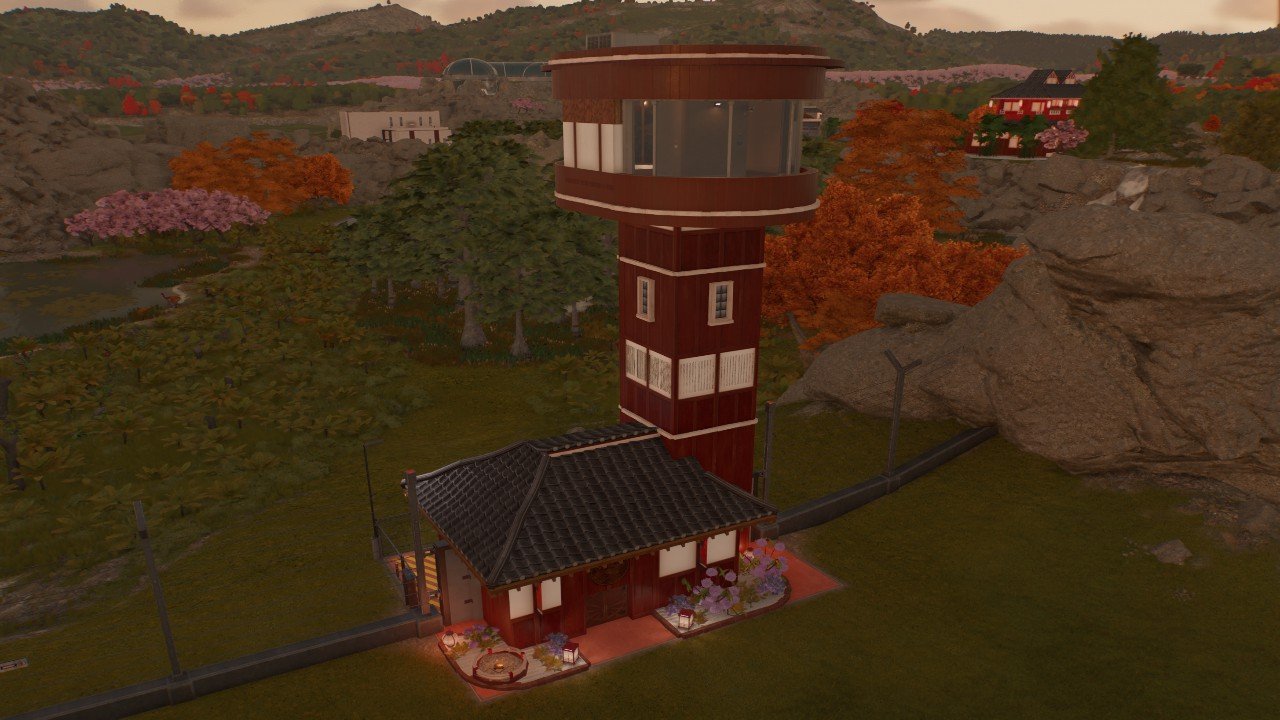 Modernised Asian viewing tower - Workshop - Jurassic World Evolution 3