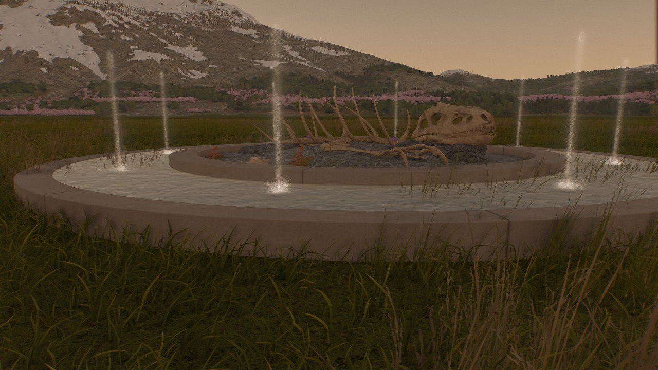 Indominos Rex fountain - Workshop - Jurassic World Evolution 3