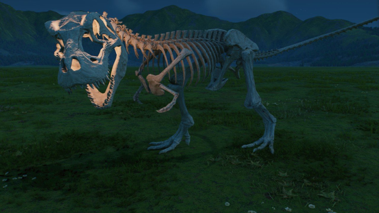 T. Rex Skeleton Jack-O-Lantern Style - Jurassic World Evolution 3 ...