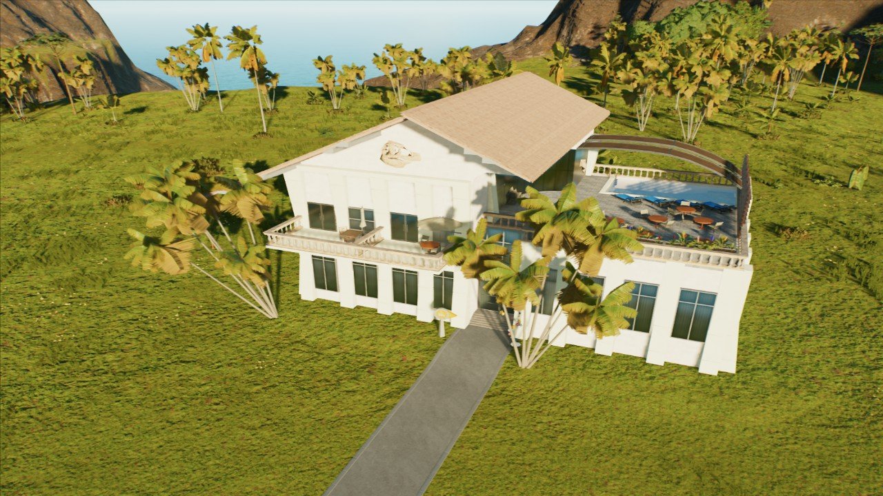 Dino Hotel With A Pool - Workshop - Jurassic World Evolution 3