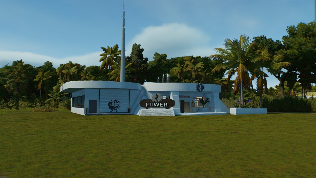 LARGE MODERN POWER STATION N REPEATER AS GARAGE - Workshop - Jurassic ...