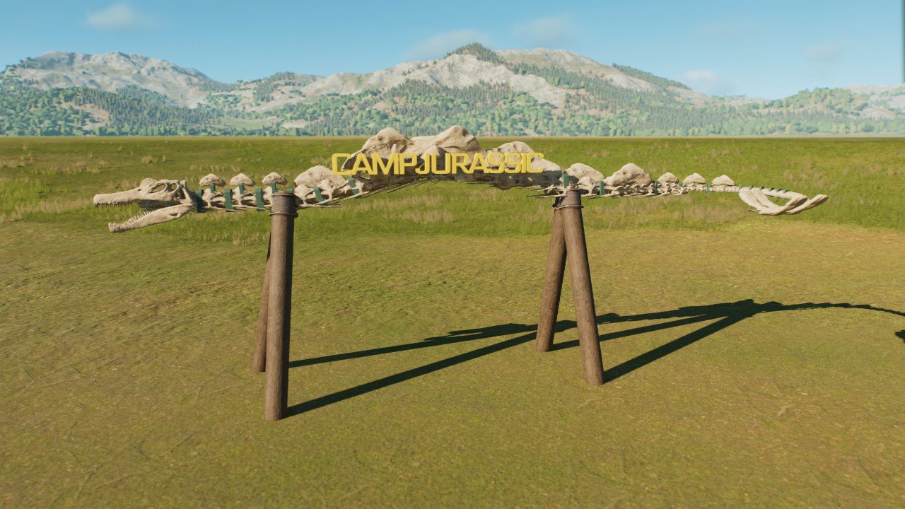 Universal Camp Jurassic Entrance - Workshop - Jurassic World Evolution 3