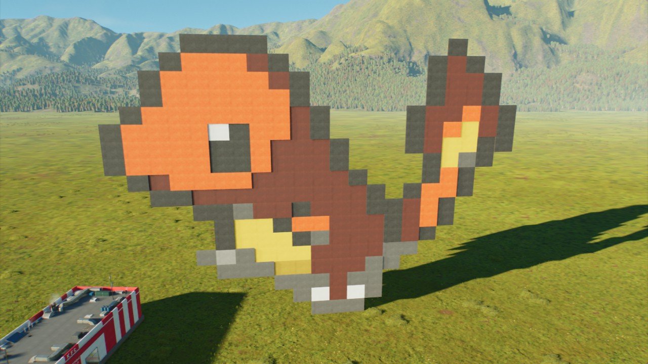 Charmander Pixel Art - Workshop - Jurassic World Evolution 3