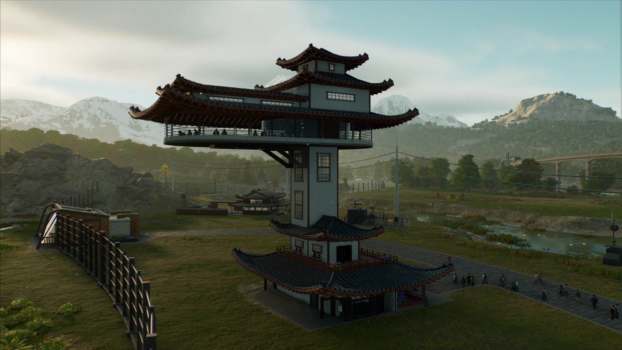 Viewing platform Asian style - 创意工坊 - 《侏罗纪世界：进化 3》