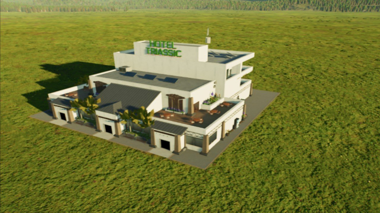 Hotel Triassic with all amenities - Workshop - Jurassic World Evolution 3