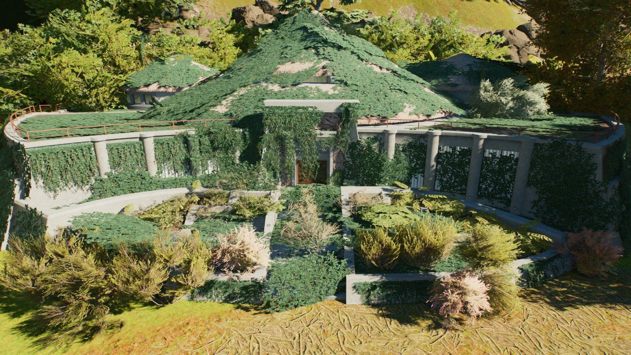JW Overgrown Visitor Center - Workshop - Jurassic World Evolution 3