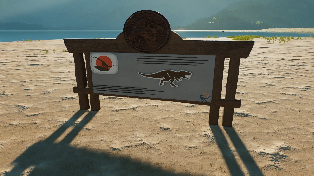 Small info sign - Workshop - Jurassic World Evolution 3
