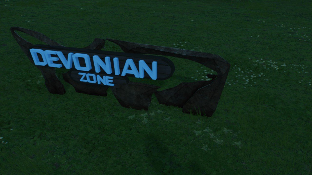 Devonian Zone Sign - Workshop - Jurassic World Evolution 3