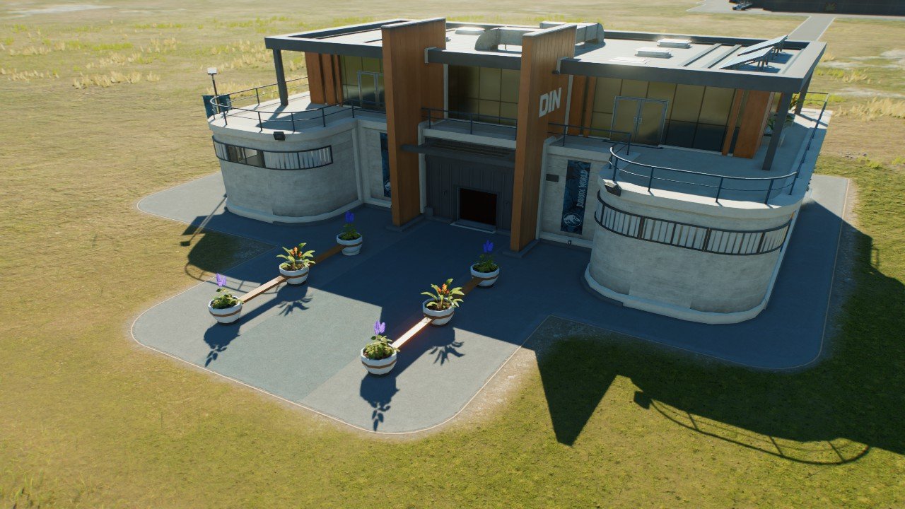 DIN Hyper Loop Station - Jurassic World Evolution 3 mod - Frontier Workshop