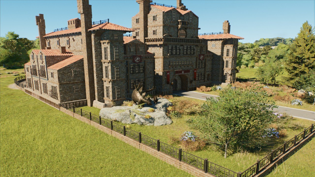 Lockwood Manor Inspired Entrance - Workshop - Jurassic World Evolution 3