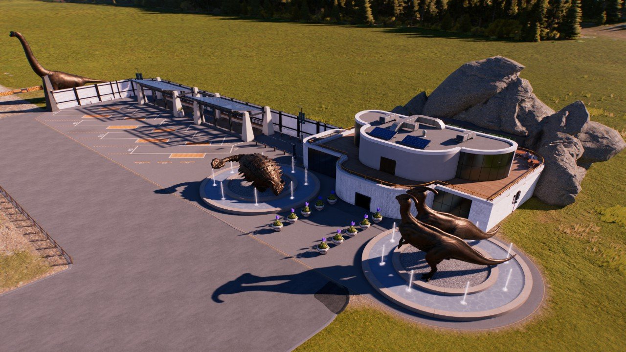 Bus arrival point - Workshop - Jurassic World Evolution 3