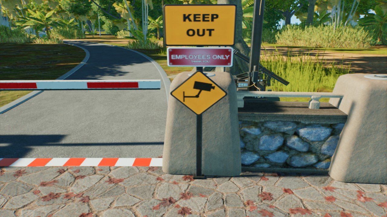 No entry sign - Workshop - Jurassic World Evolution 3