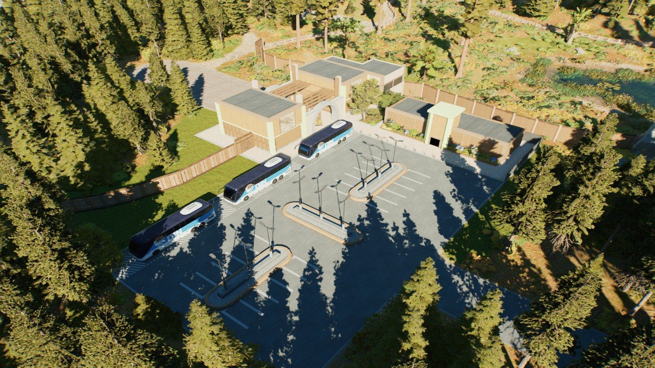 Dinosaur theme park entrance - Workshop - Jurassic World Evolution 3