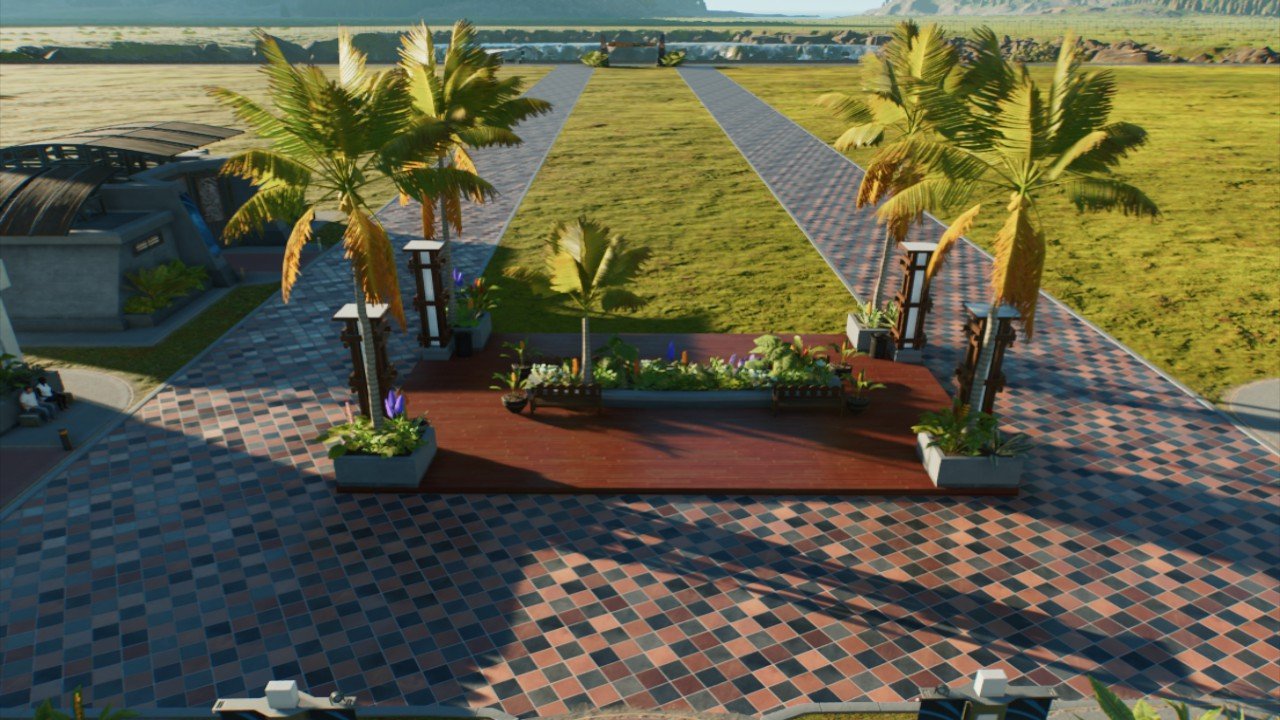 Guest Seating Area Tropical - Workshop - Jurassic World Evolution 3