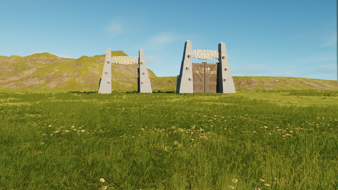 Cretaceous Camp Gates - Workshop - Jurassic World Evolution 3