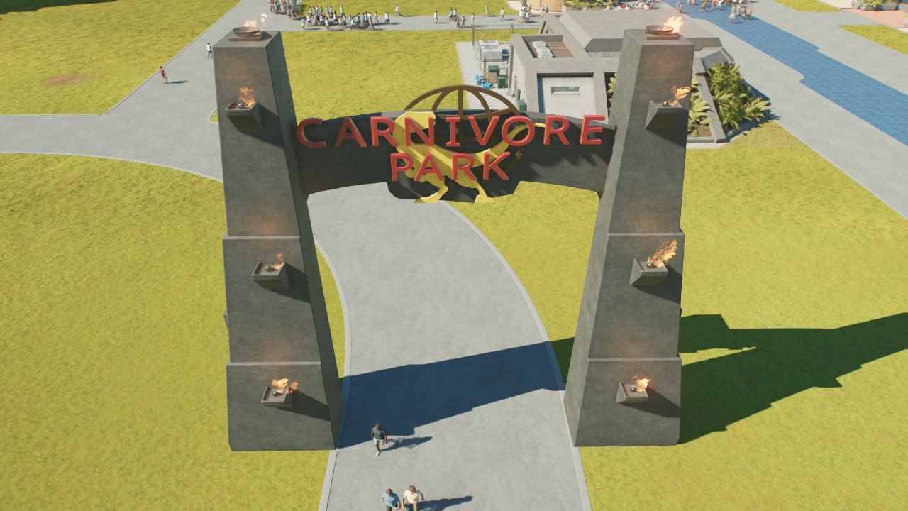 Carnivore Park Sign - Workshop - Jurassic World Evolution 3