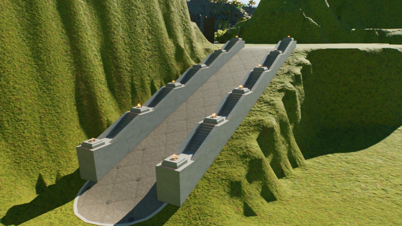 Stepped Concrete Pires. - Workshop - Jurassic World Evolution 3