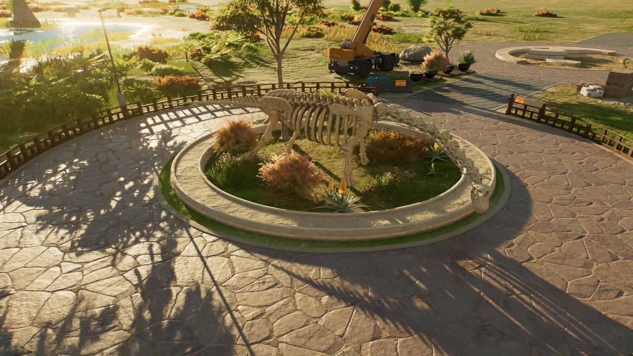 diplodocus statue facing down - Workshop - Jurassic World Evolution 3
