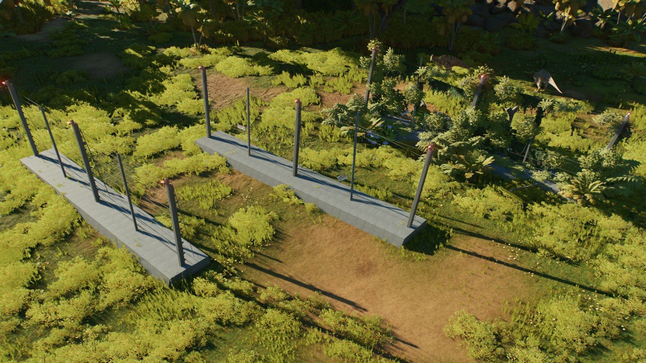 Pristine, Broken, Overgrown JP Paddock Fence - Workshop - Jurassic ...