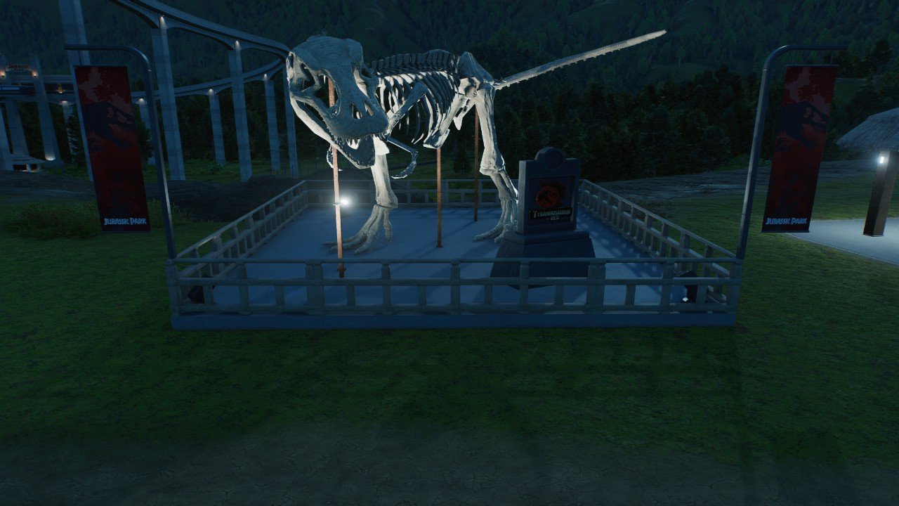 T rex skeleton museum style - Jurassic World Evolution 3 mod - Frontier ...