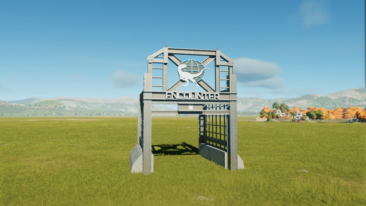 Universal Raptor Encounter Entrance - Workshop - Jurassic World Evolution 3