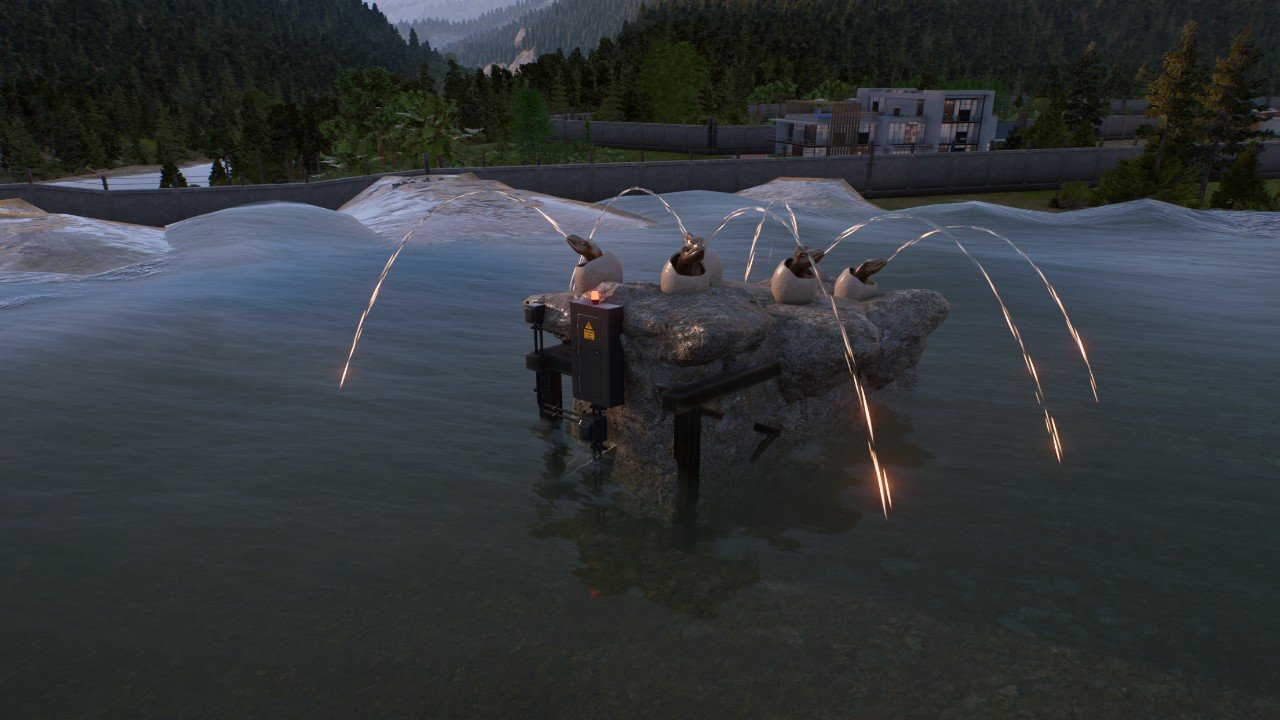 Decorative Waterfall Pump - Workshop - Jurassic World Evolution 3