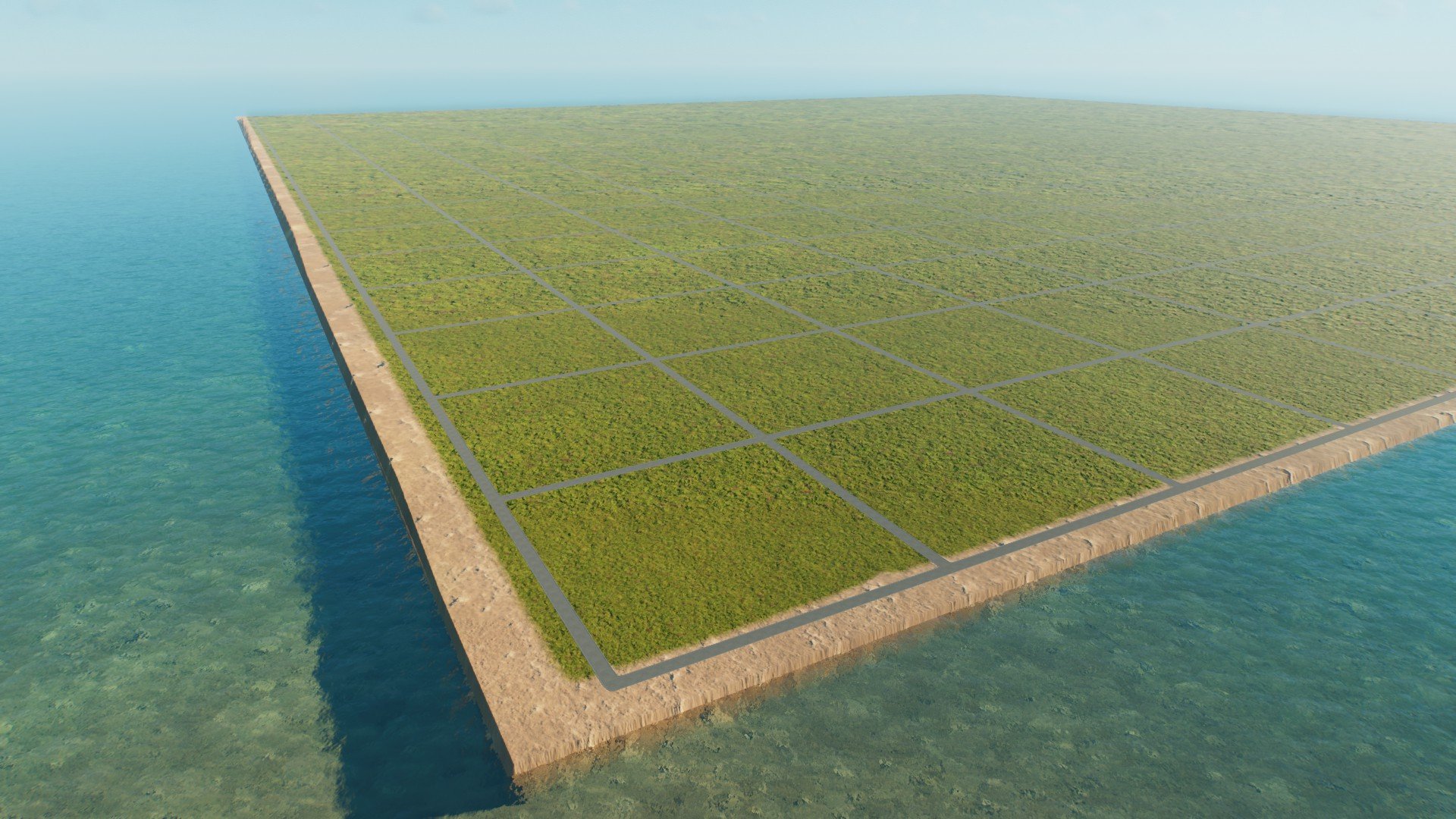 Flat Island 20x20 Grid - Workshop - Jurassic World Evolution 3