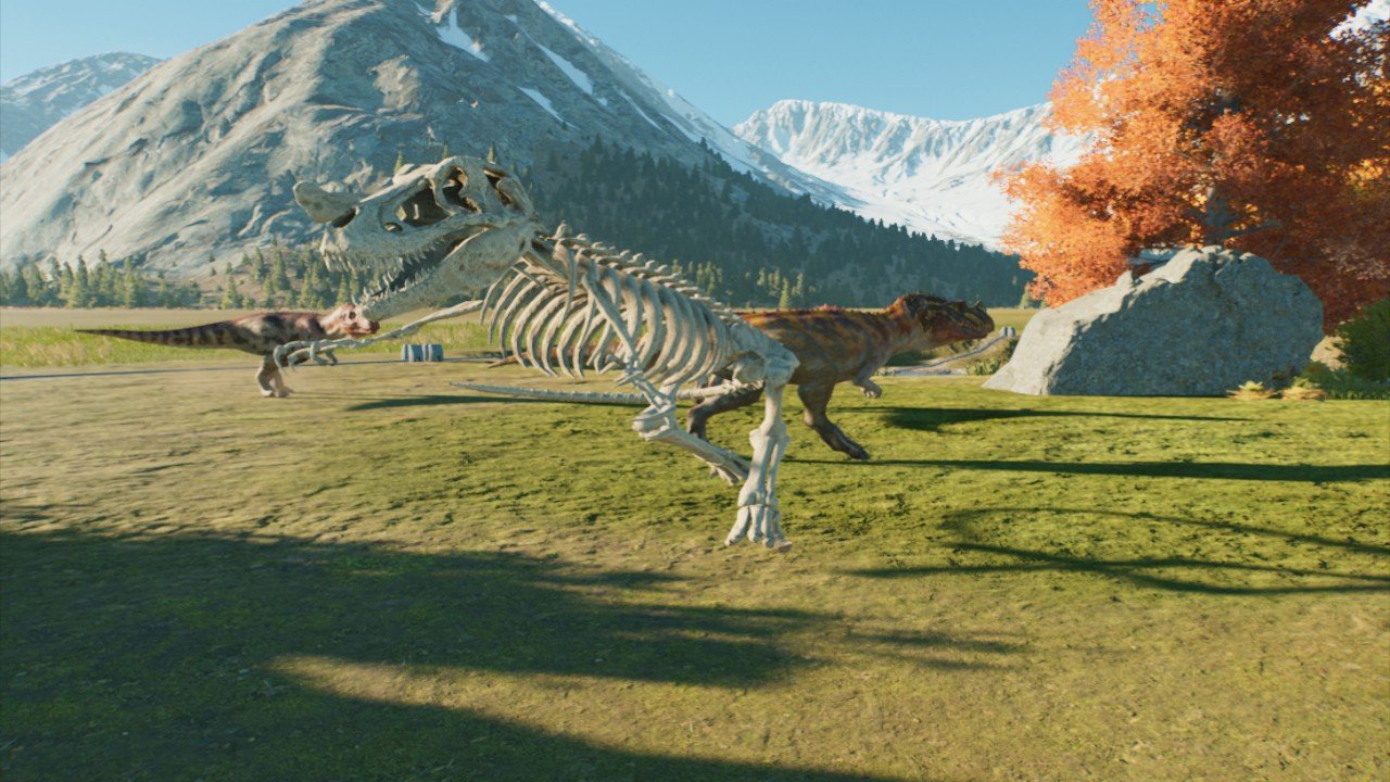 ceratosaurus skeleton - Jurassic World Evolution 3 creation - Frontier Workshop