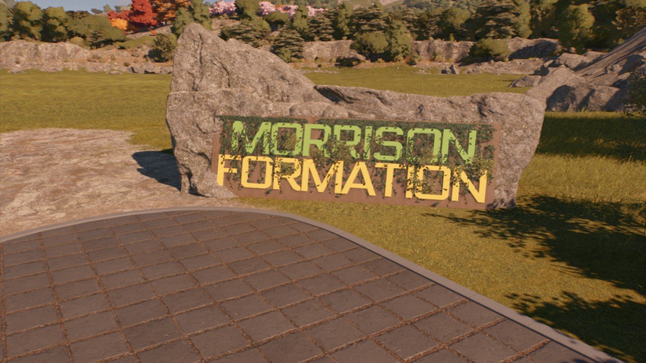 Morrison Formation Sign - Workshop - Jurassic World Evolution 3