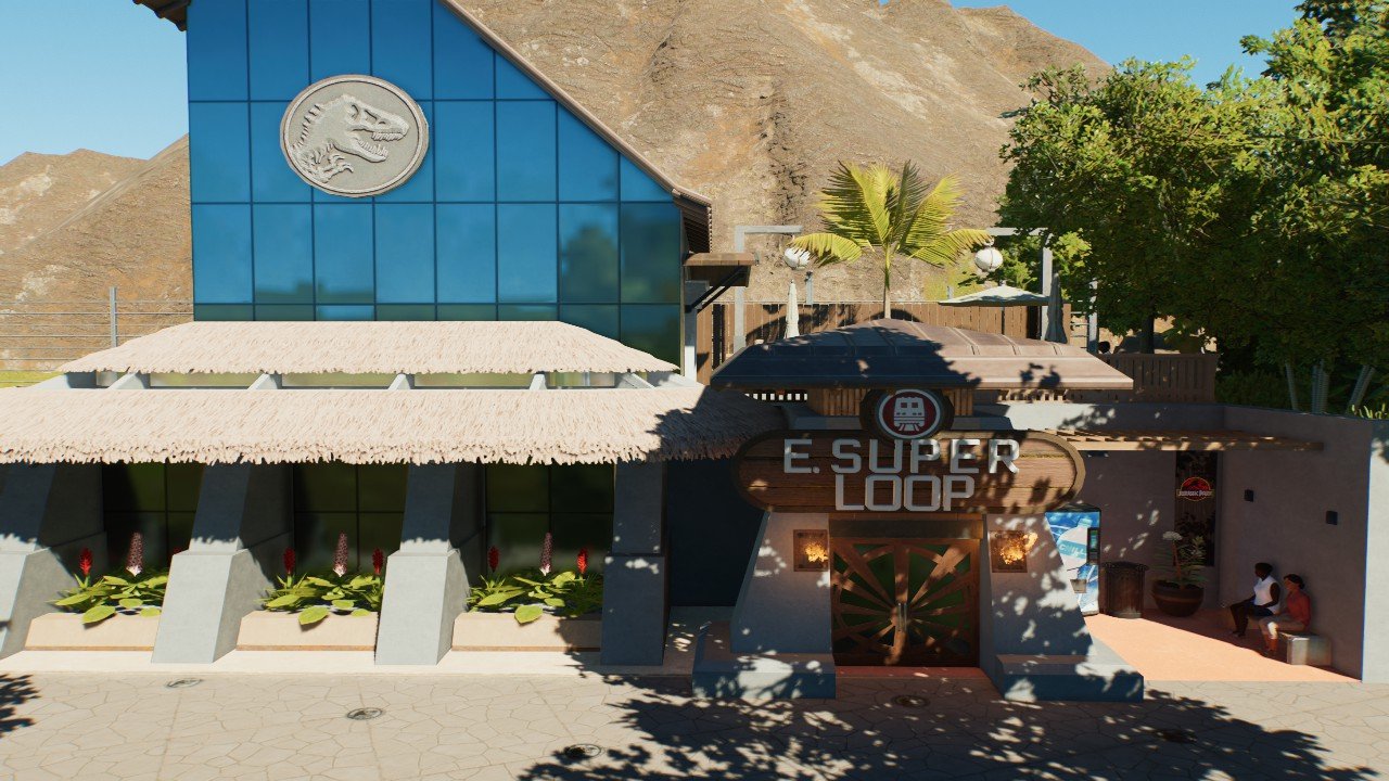 Station super loop Jurassic Park - Jurassic World Evolution 3 creation ...