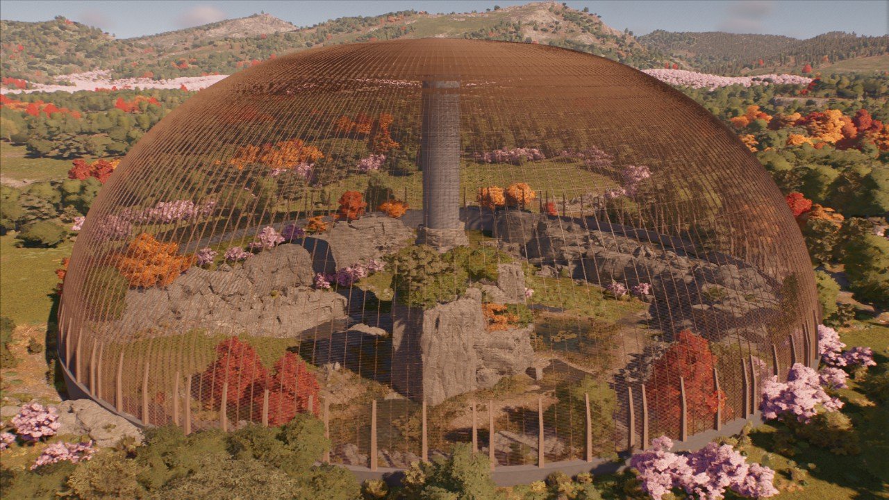 [BM10] MEGA Aviary Walls - Jurassic World Evolution 3 creation - Frontier Workshop